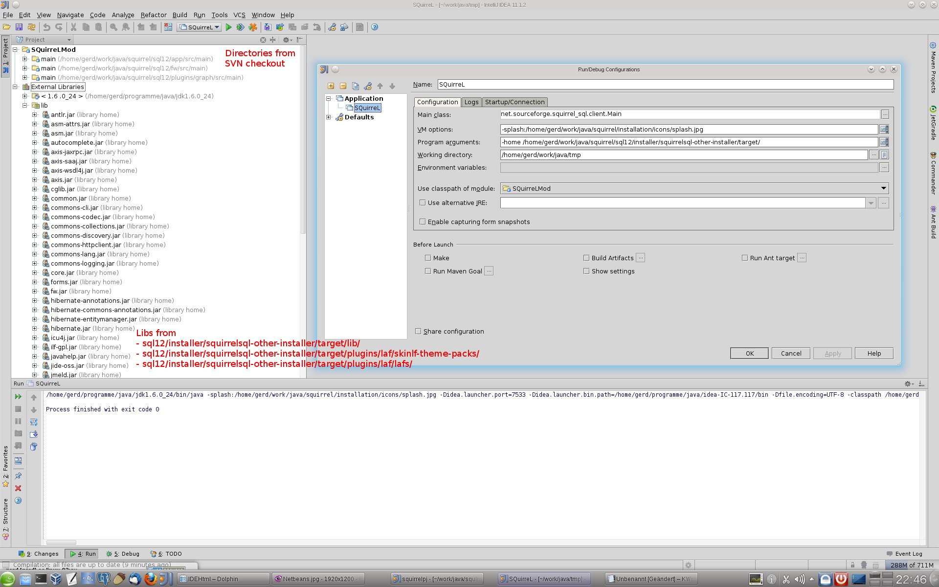 Develop and debug SQuirreL and SQuirreL-Plugins